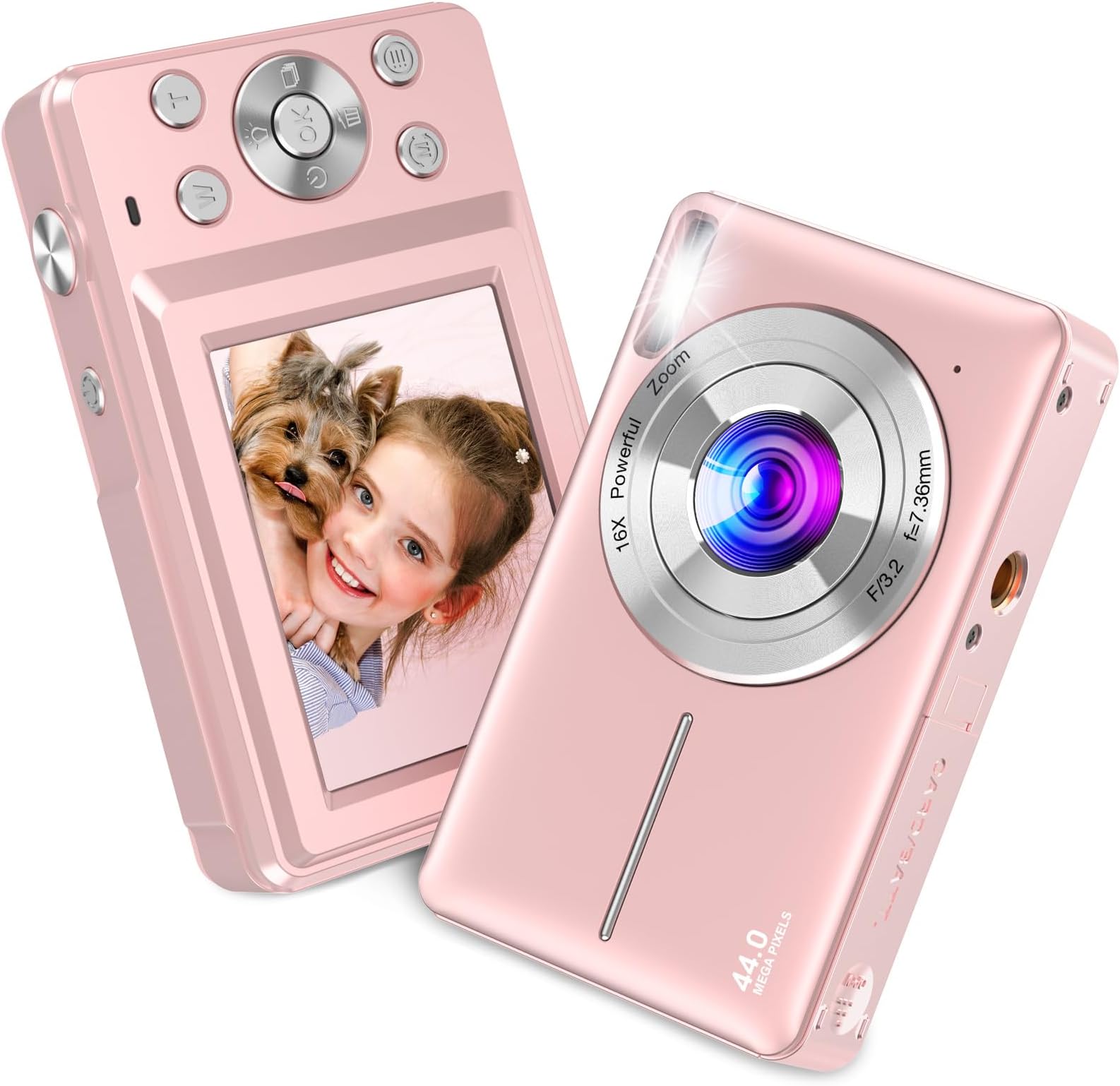 Digital Camera, LAMA 1080P FHD 44MP Kids Vlogging Camera with 32GB SD ...
