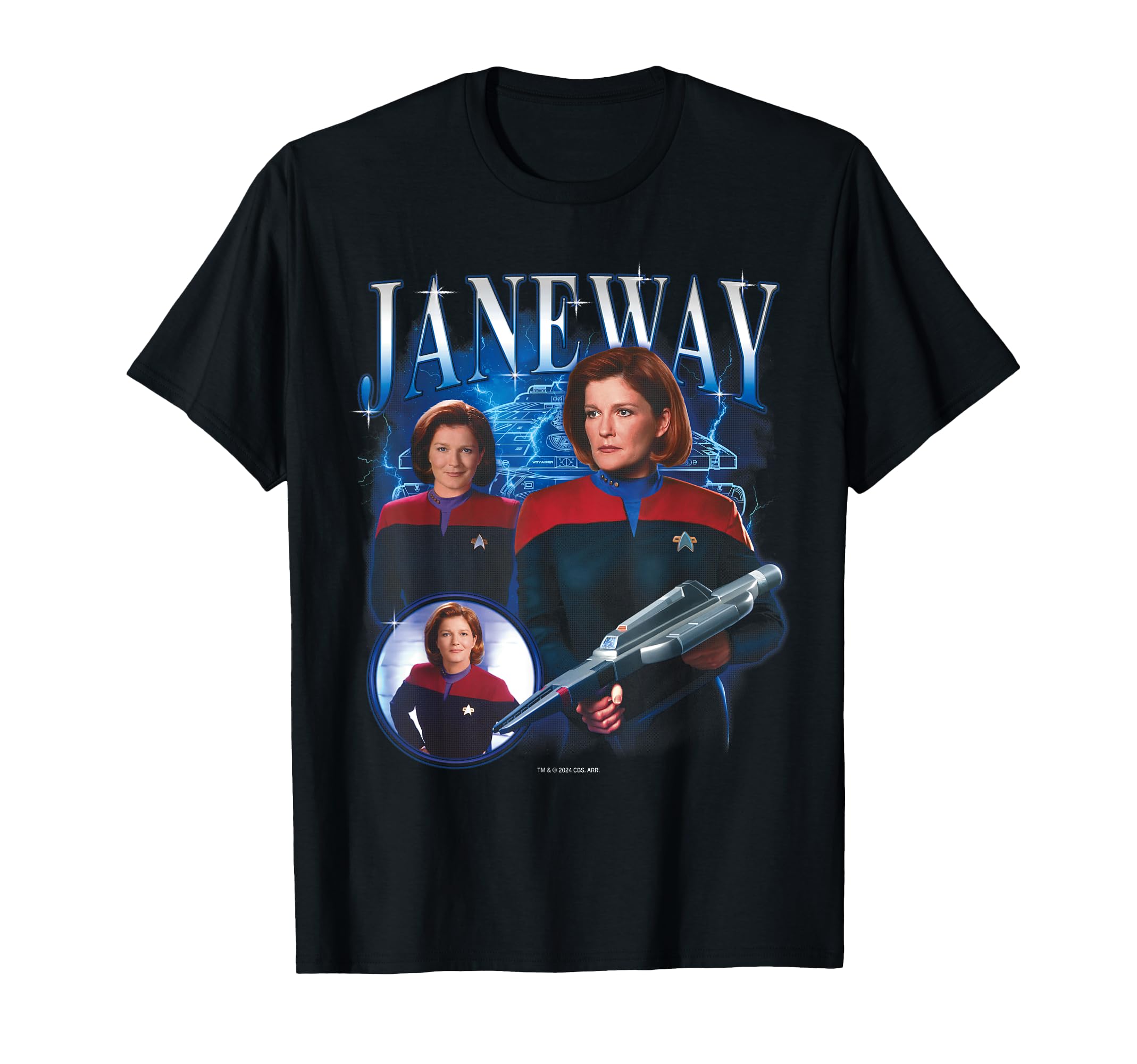 Amazon.com: Star Trek: Voyager Janeway Heartthrob T-Shirt : Clothing ...