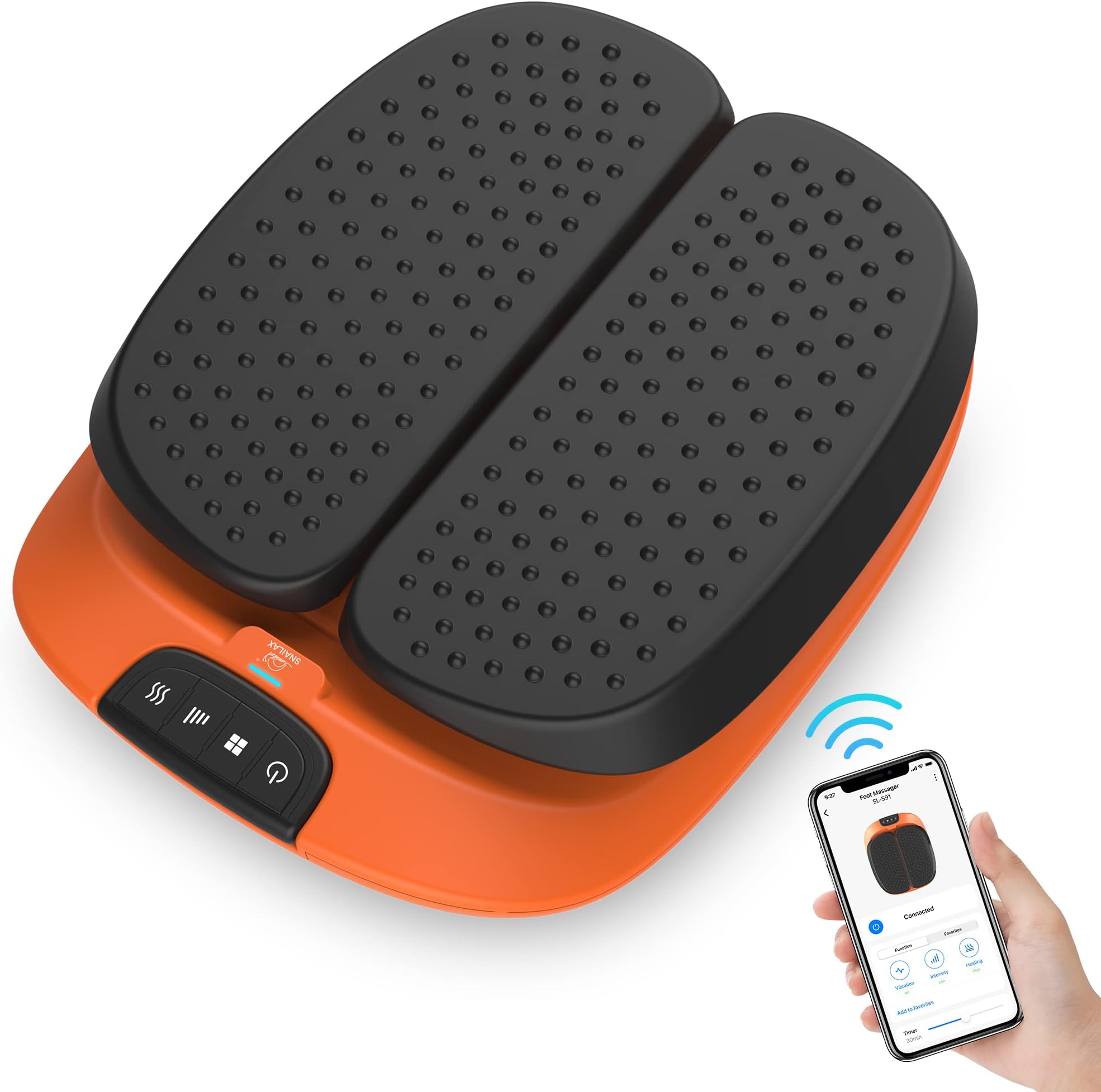 Amazon.com: Homedics Vibration Foot Massager – Heated Portable Foot ...