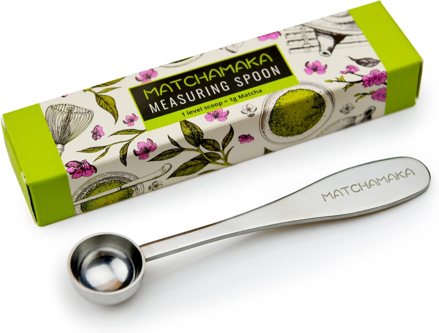 Matcha Green Tea Measuring Spoon - Scoop by Matchamaka - Metal ...