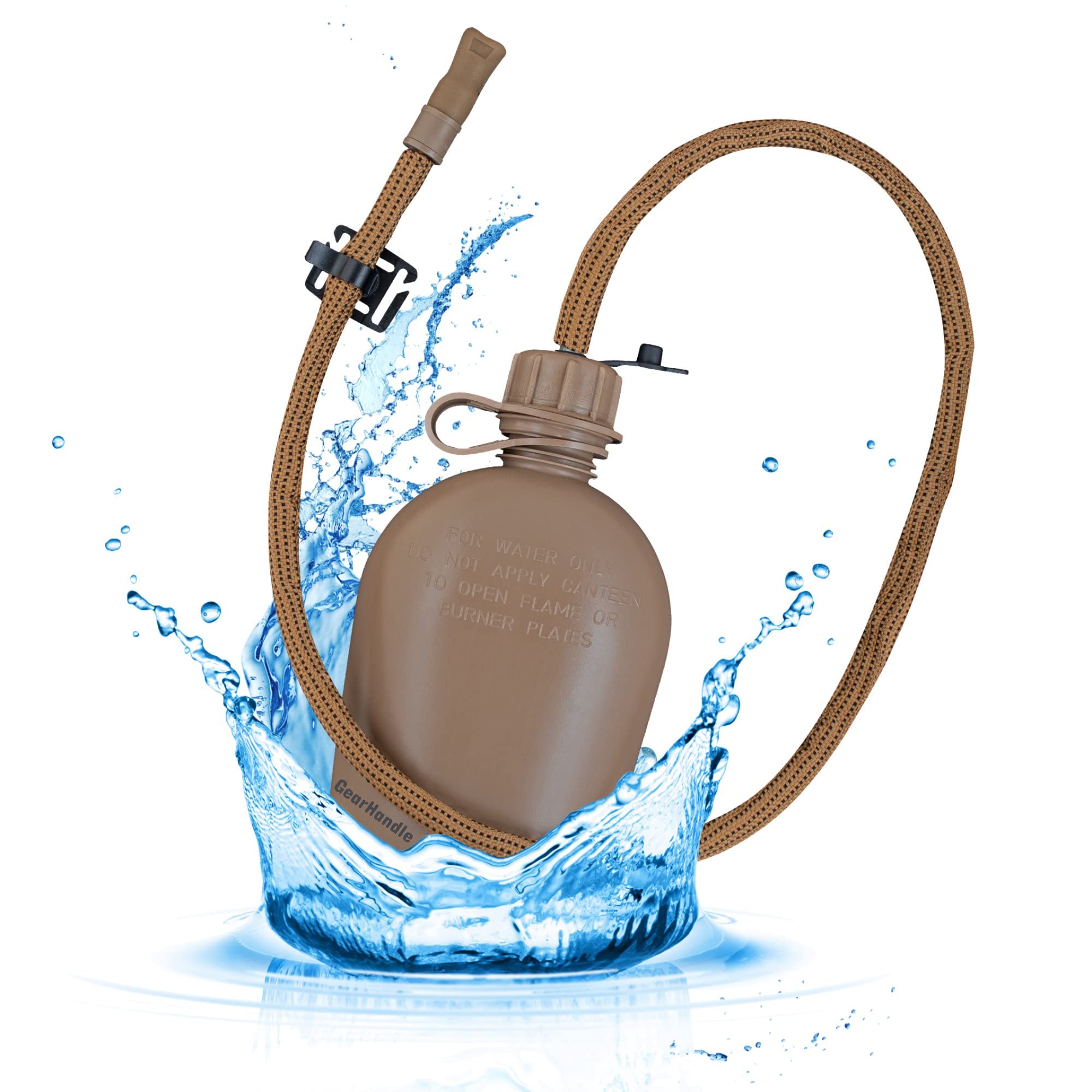 Amazon.com: Gearhandle US Military Canteen Straw Kits (Coyote Brown ...