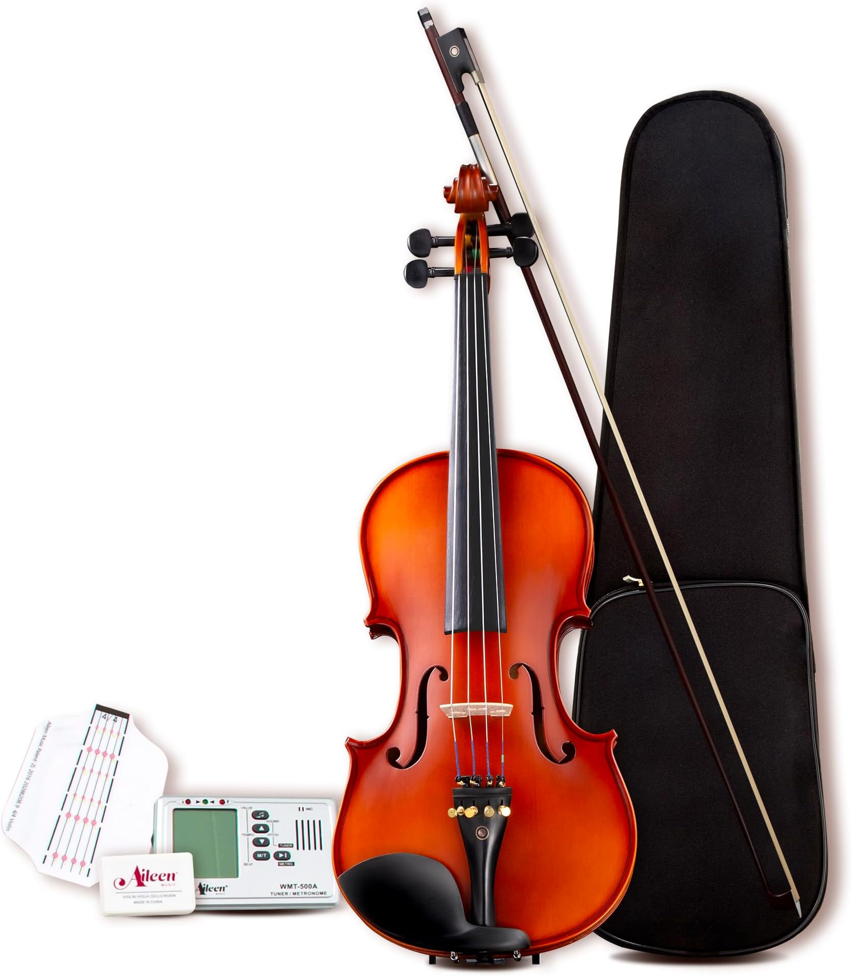 Amazon.com: Aileen 4/4 Full size Violin Set, Solid Violin Outfit for ...