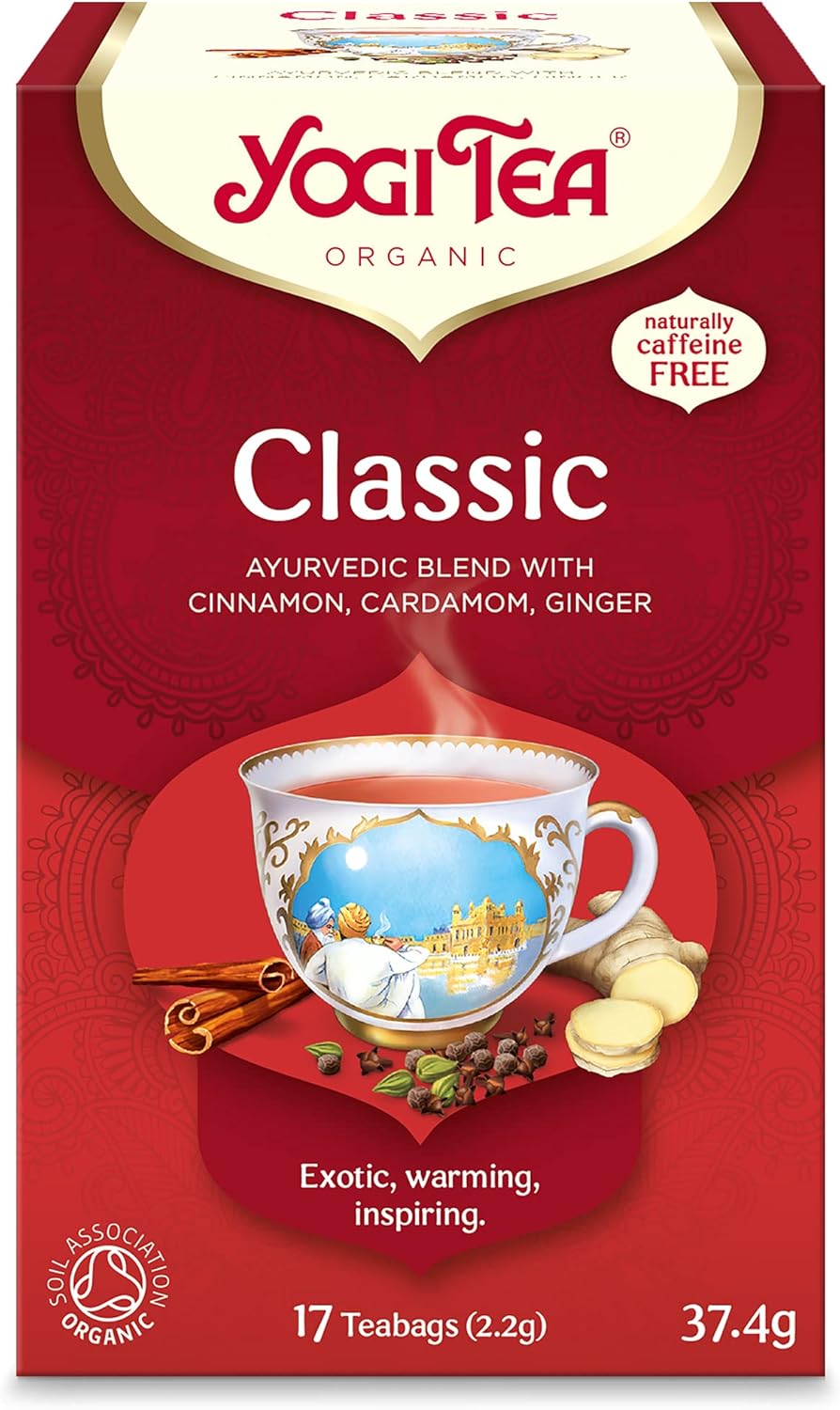 Yogi Tea, Classic, Organic Spice and Herbal Tea, Caffeine Free, Blend ...