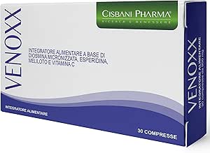 CISBANI PHARMA Venoxx - Integratore a base di Diosmina, Esperidina e Meliloto per la ...