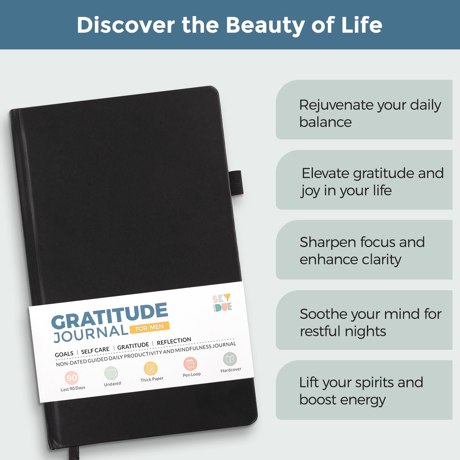 Snapklik.com : Gratitude Journal, 5 Minute Daily Journey To Goal/Guided ...