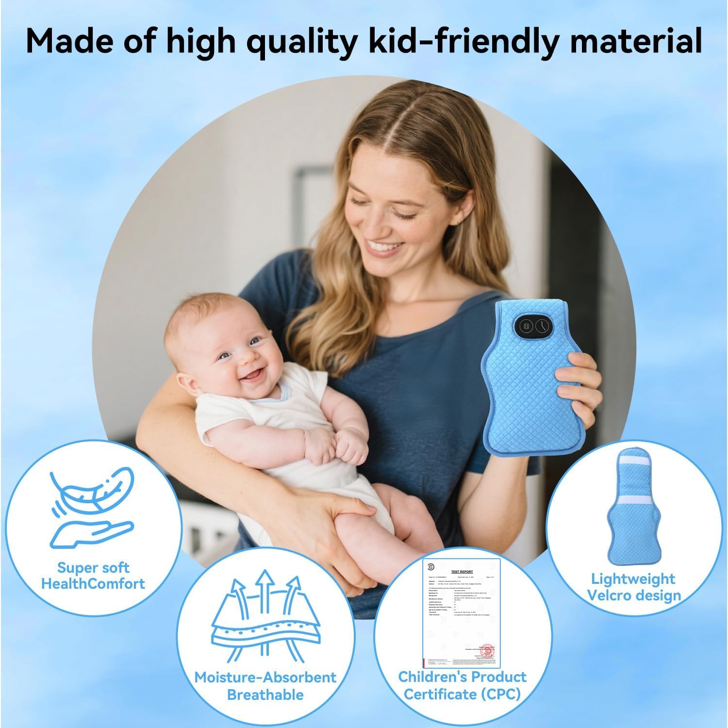 Snapklik.com : Baby Vibrating Sleep Soother, Portable Vibrating Pad