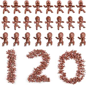Amazon.com: 120 Mini Plastic Babies, Tiny Plastic Baby Figurines for ...