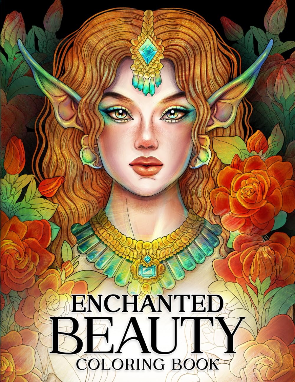 Enchanted Beauty Coloring Book Of Beautiful Illustration Including ...
