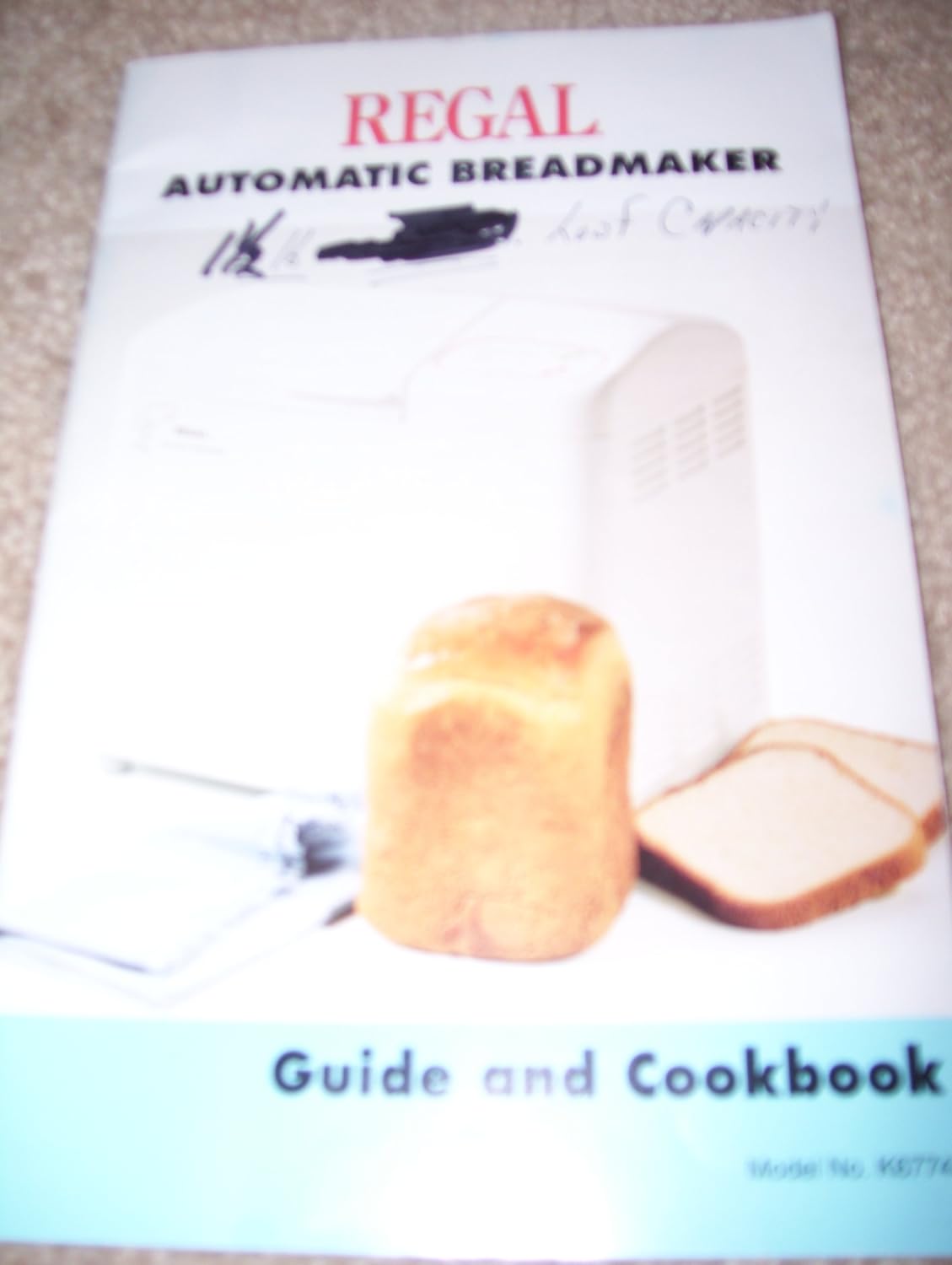 Amazon.com: Regal Automatic Breadmaker, Guide and Cookbook, Model No ...