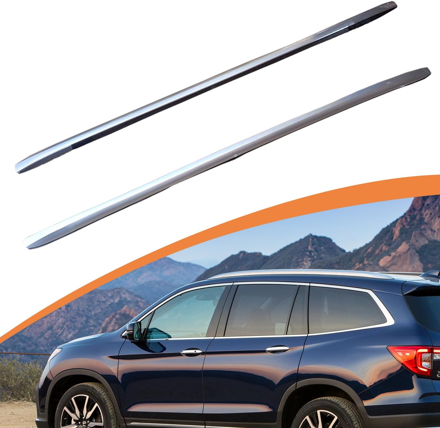 Amazon.com: Posris 165 Lbs Roof Rack Side Rails for Honda Pilot 2016 ...