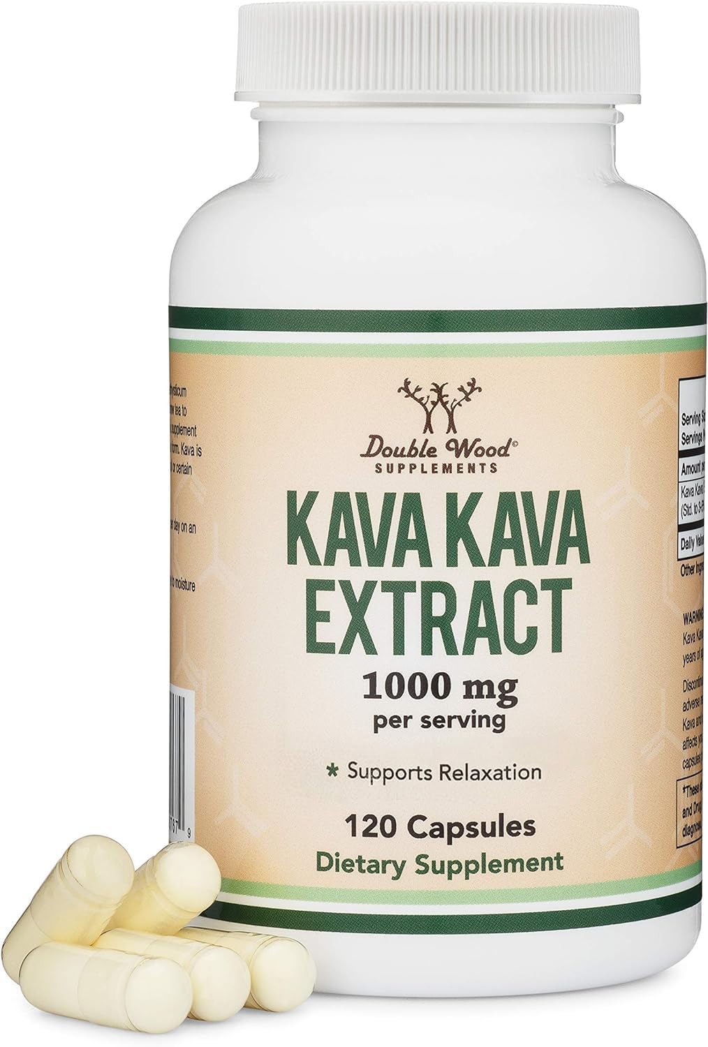 Amazon.com: Kava Kava Capsules 1,000mg per Serving, 120 Count (High ...