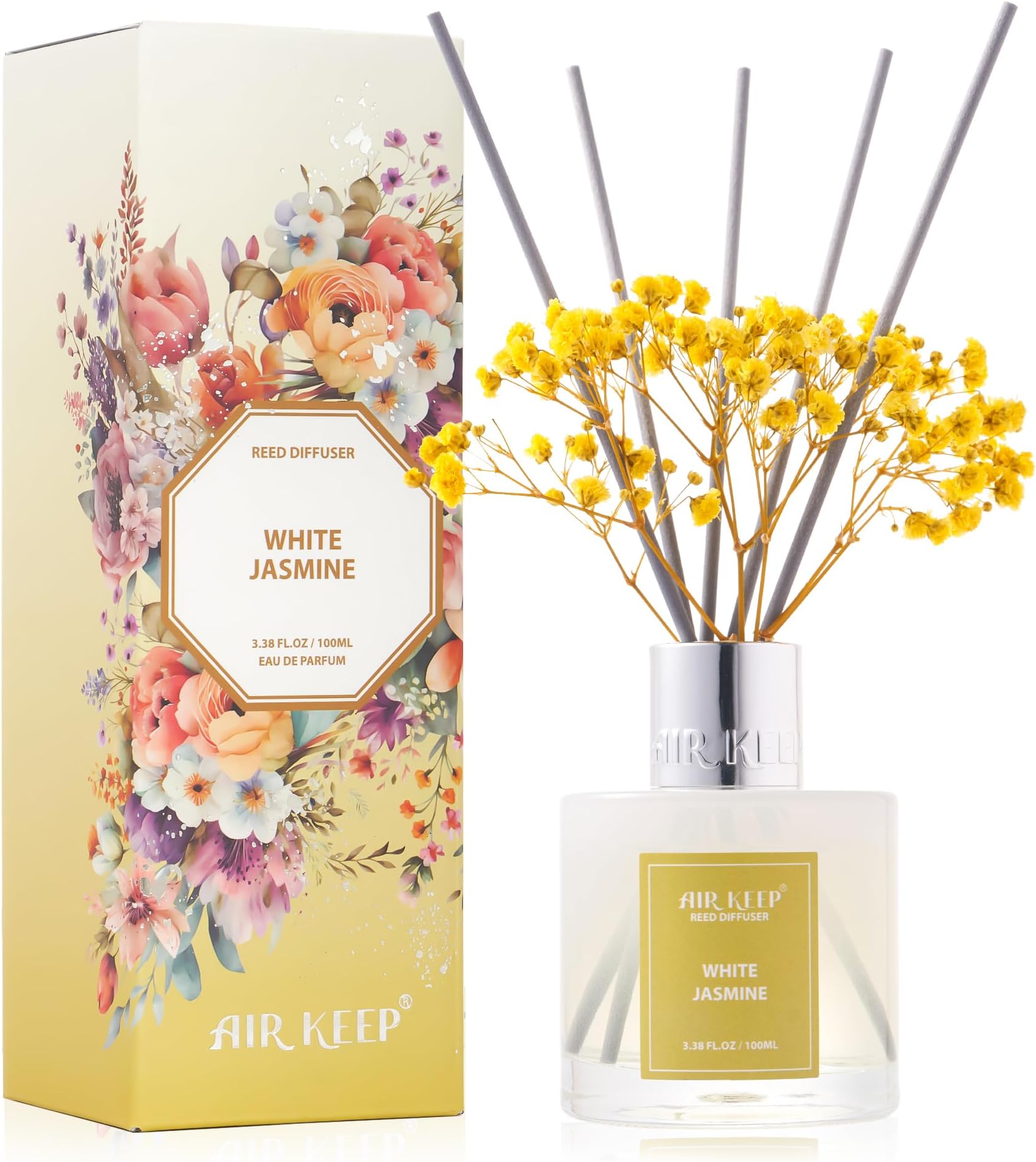 Amazon.com: Layered Fragrance Reed Diffuser Set as Home Fragrance ...