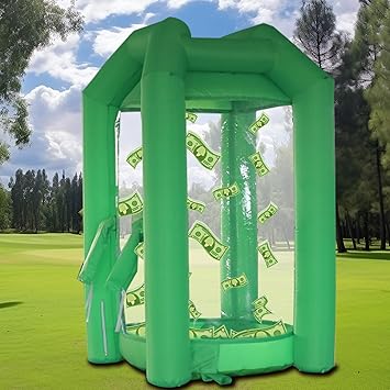 Amazon.com: Inflatable Cash Cube Booth with Air Blowers Inflatable ...