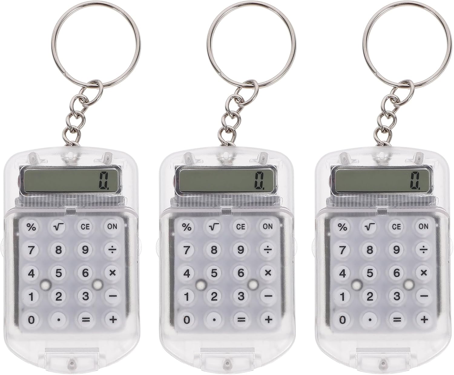 Amazon.com : NUOBESTY 3pcs Mini Calculator Keychain Portable Pocket ...