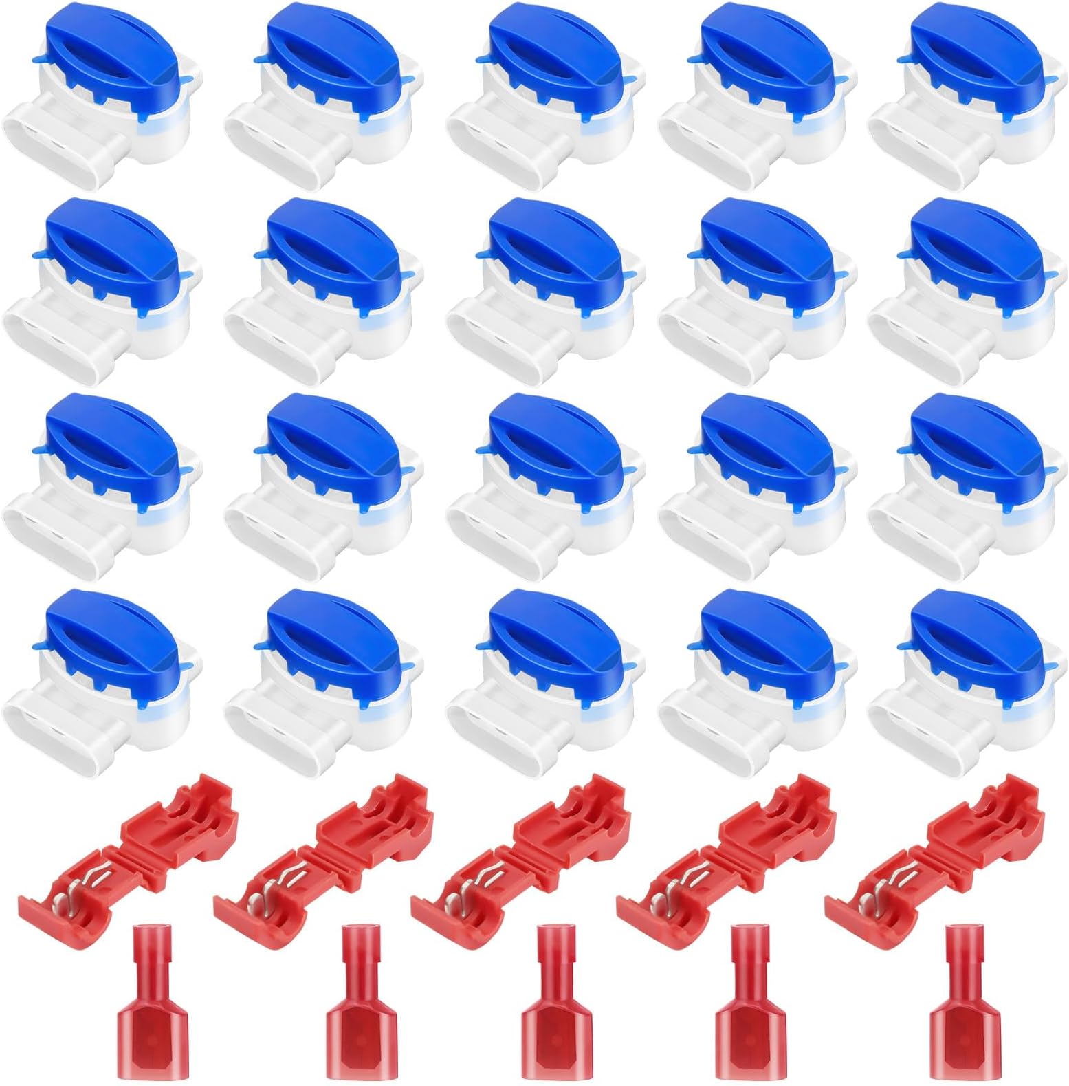 EEEKit 25 Pack Cable Connectors, Waterproof Electrical Wire Connectors ...