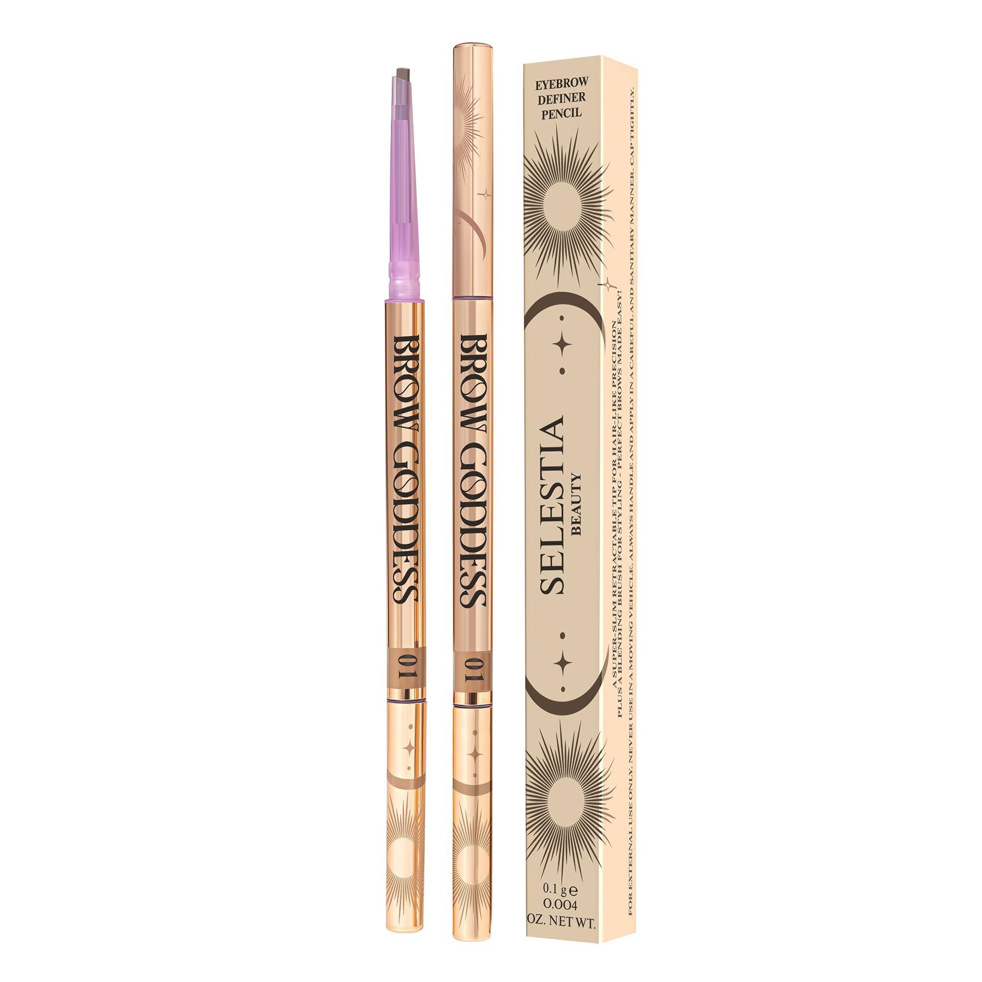 Amazon.com : SELESTIA BEAUTY Eyebrow Pencil Brow Goddess - Long-Lasting ...