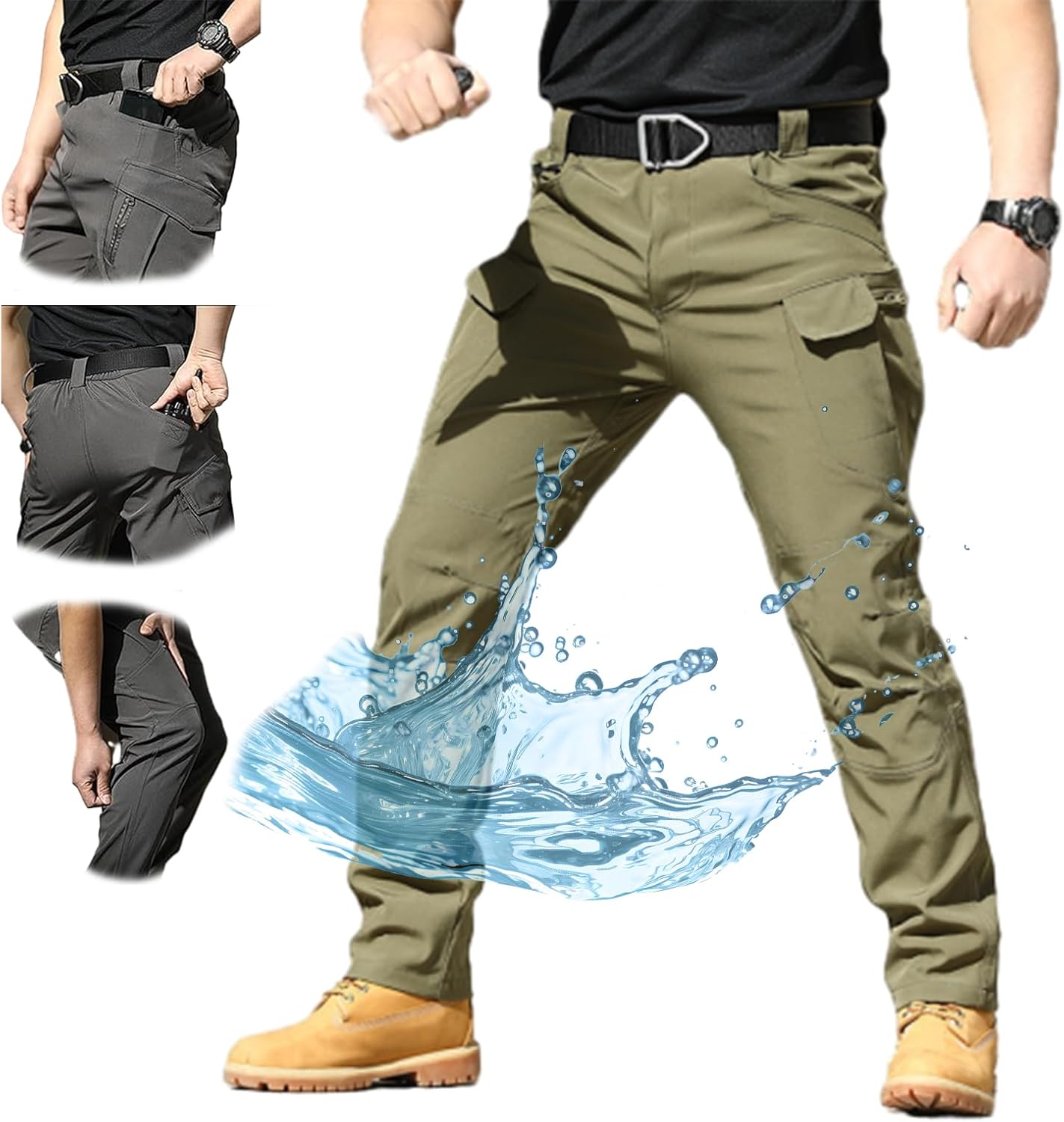 Amazon.com: Flexcamo - Tactical Waterproof Pants, Flex Camo Cargo Pants ...