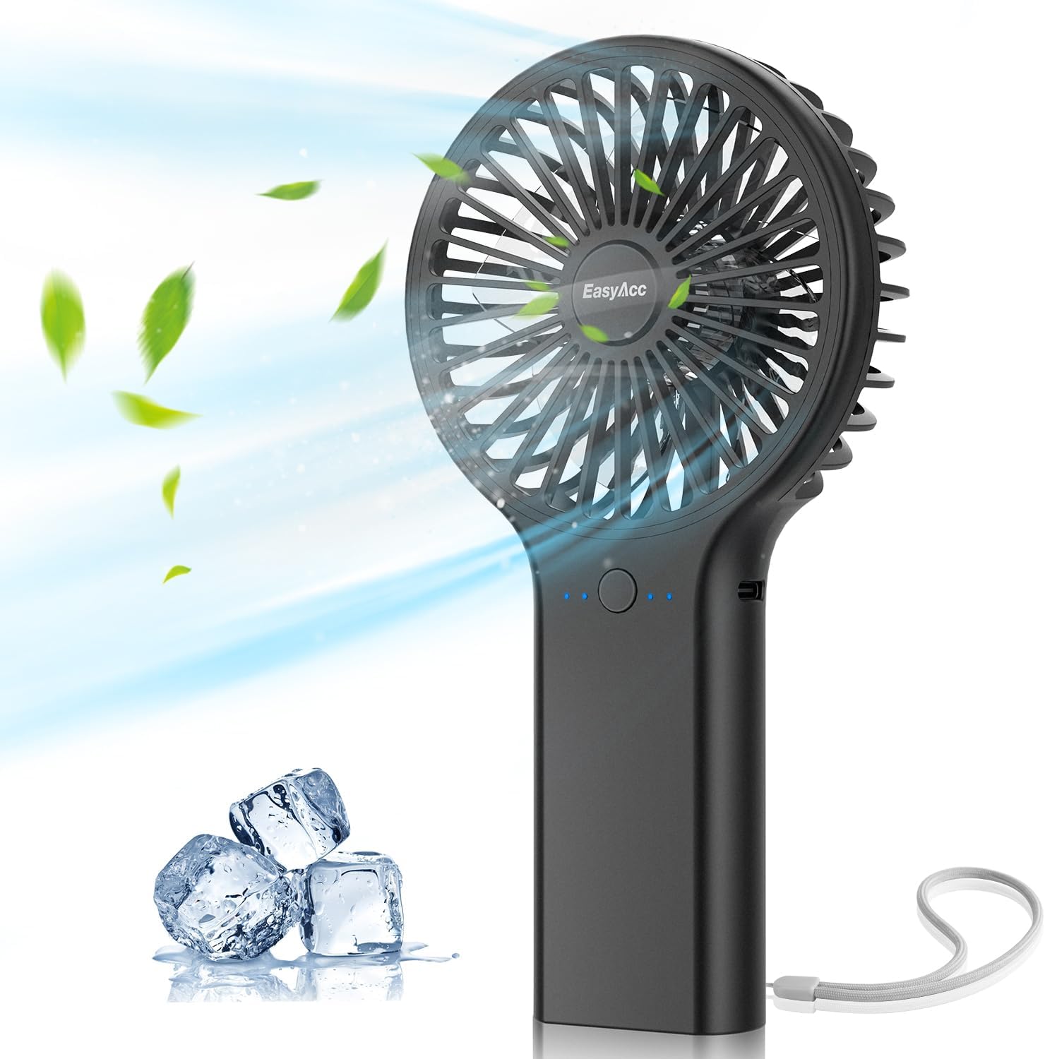 Amazon.com: EasyAcc Mini Portable Fan,Handheld Fan,3 Speed Personal ...