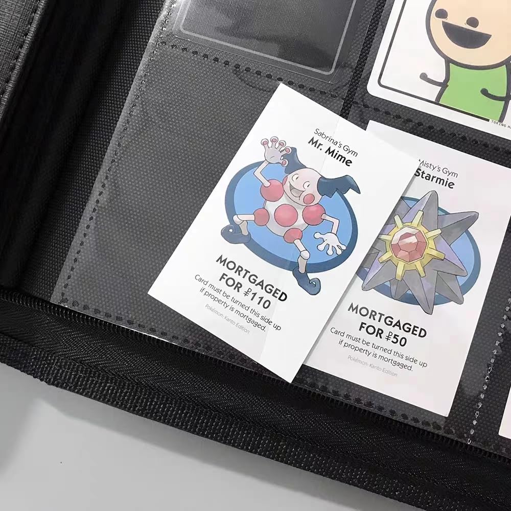 1000+ Pockets Trading Card Binder, 16 Pocket Ringless Side Loading Card ...