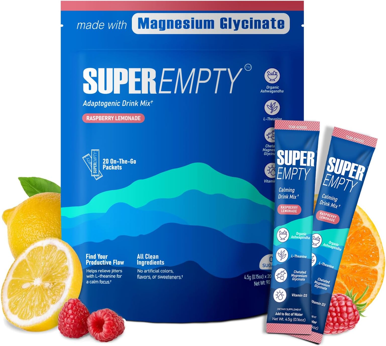 Amazon.com: Nello Supercalm Powdered Drink Mix, Tropical Tangerine, L ...