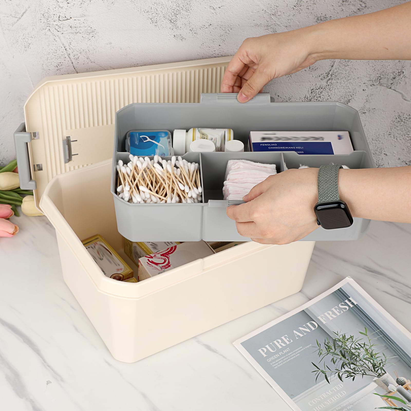 Snapklik.com : BTSKY Plastic Storage Box& Carry Box, Plastic ...