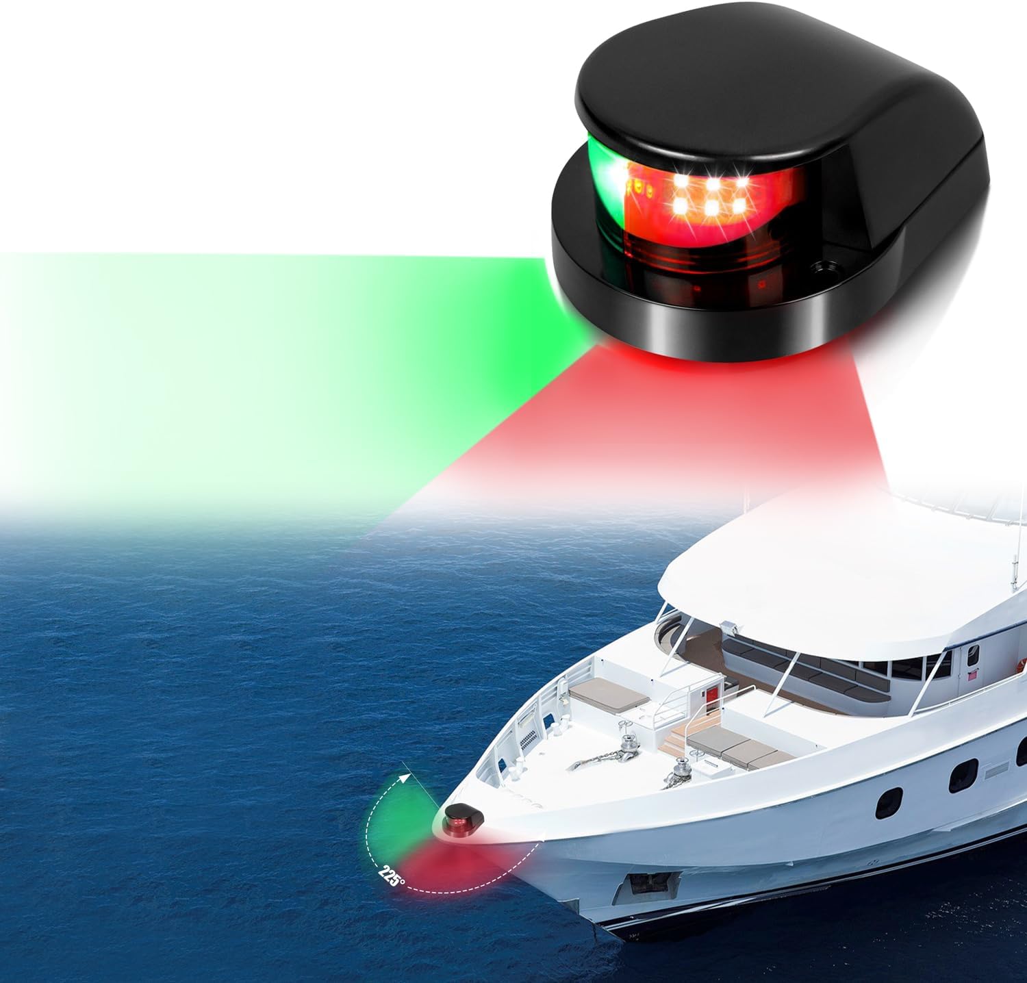 Amazon.com: Qidoe Boat Navigation Lights, Marine LED Navigation Light ...