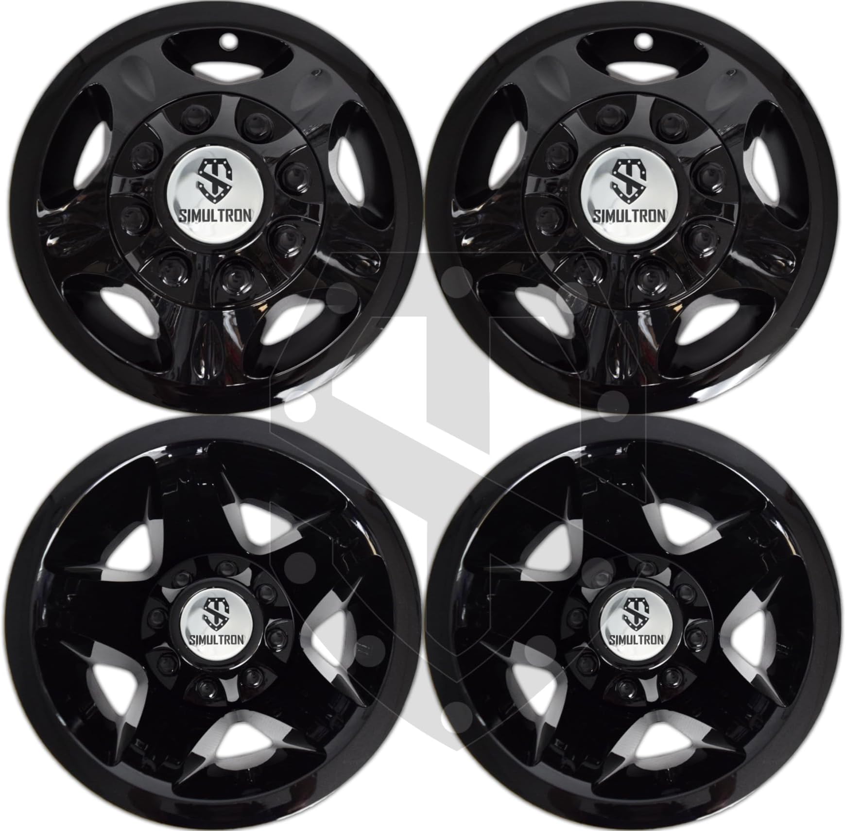 Amazon.com: Simultron 17BLK-G08-3500-BO 17" Glossy Black ABS Wheel ...