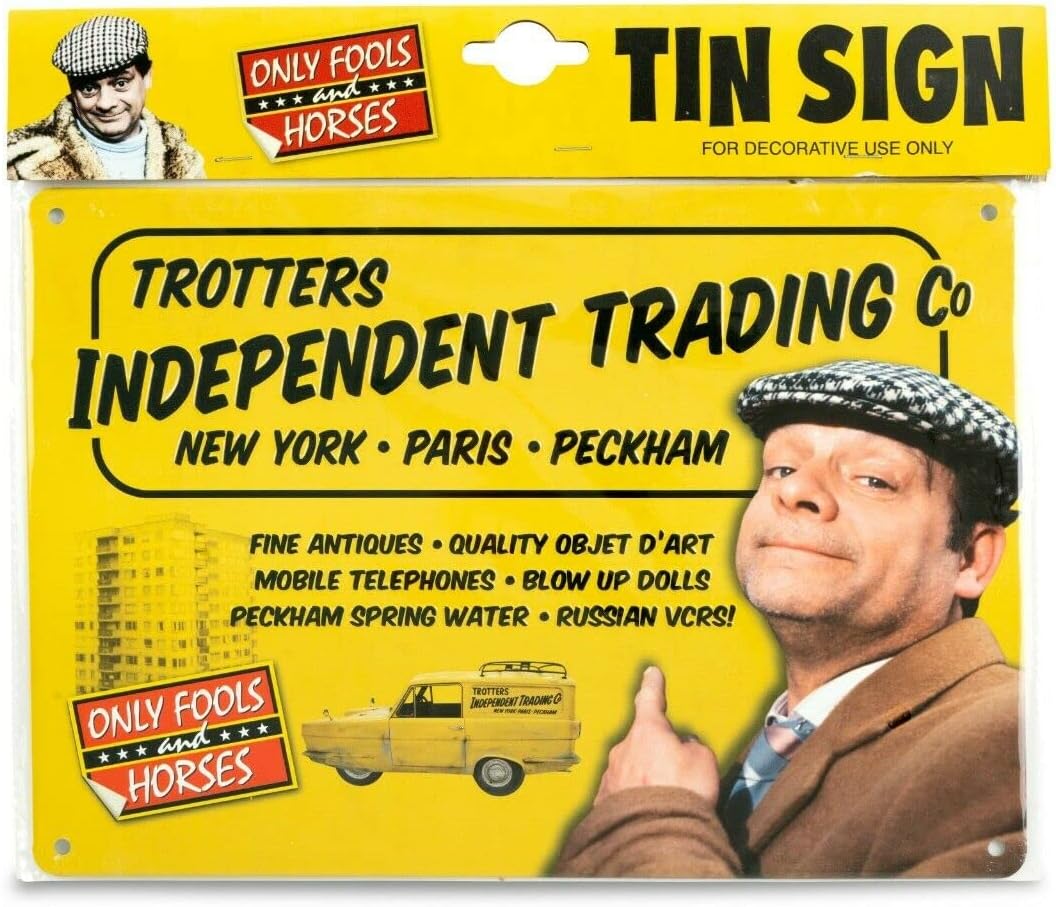 Only Fools and Horses Official Trotters Independent Trader Pressed Tin ...