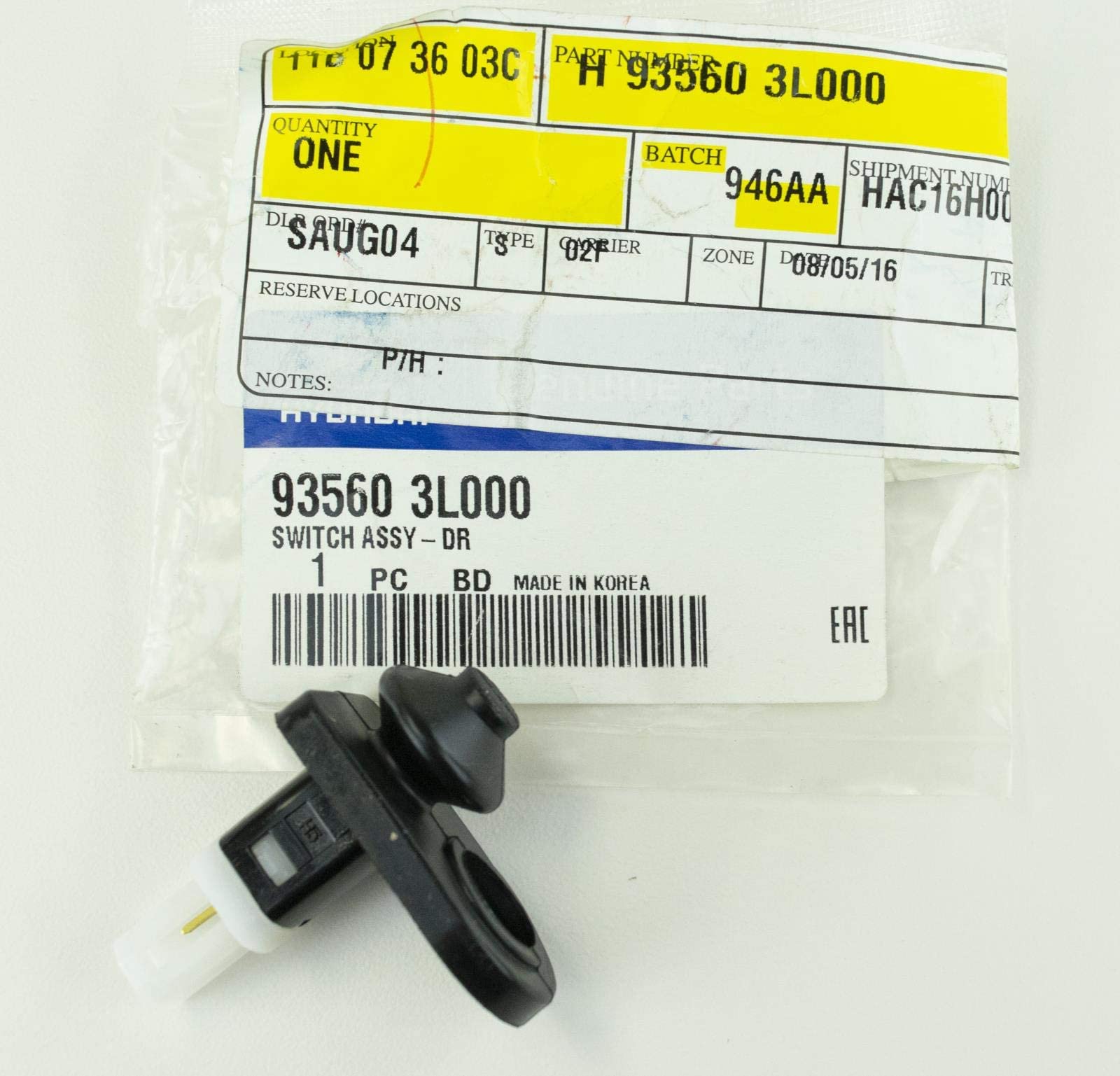 Amazon.com: Genuine OEM 93560-3L000 Switch - Door / 935603L000 for ...