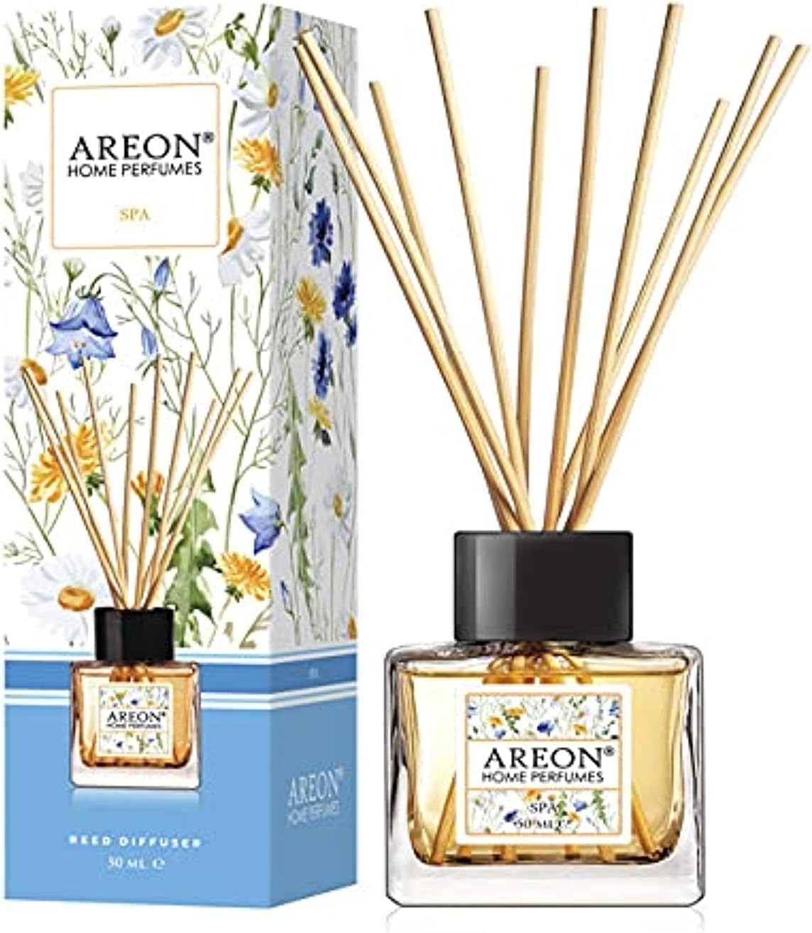 Areon Home Perfume Reed Diffuser 85 ml Premium 10 Rattan Reeds ...