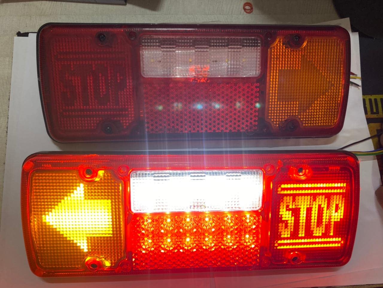 AUTO MT 12V TATA TRUCK ASHOK LEYLAND BUSES TAIL LIGHT STOP Indicator ...
