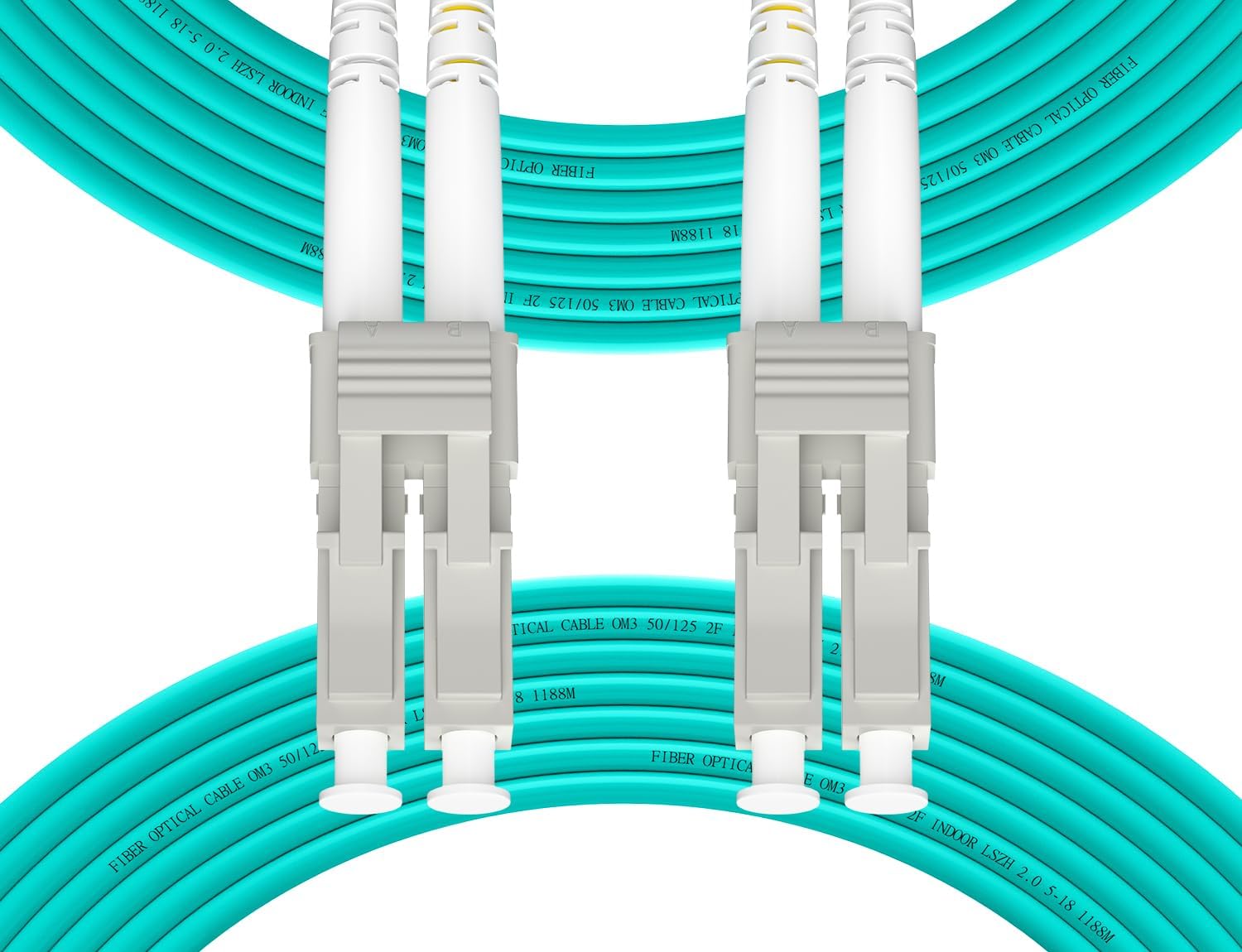 Amazon.com: Cable Matters OFNP Plenum Multimode Duplex OM3 Fiber Cable ...