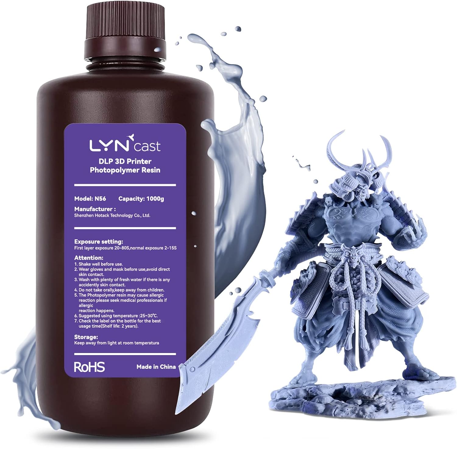 Amazon.com: LYNCAST 3D Printer Resin, High Precision SLA UV-Curing ...