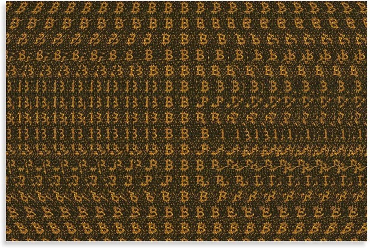 Amazon.com: Bitcoin Logo in Blockchain Cube, Stereogram, Optical ...