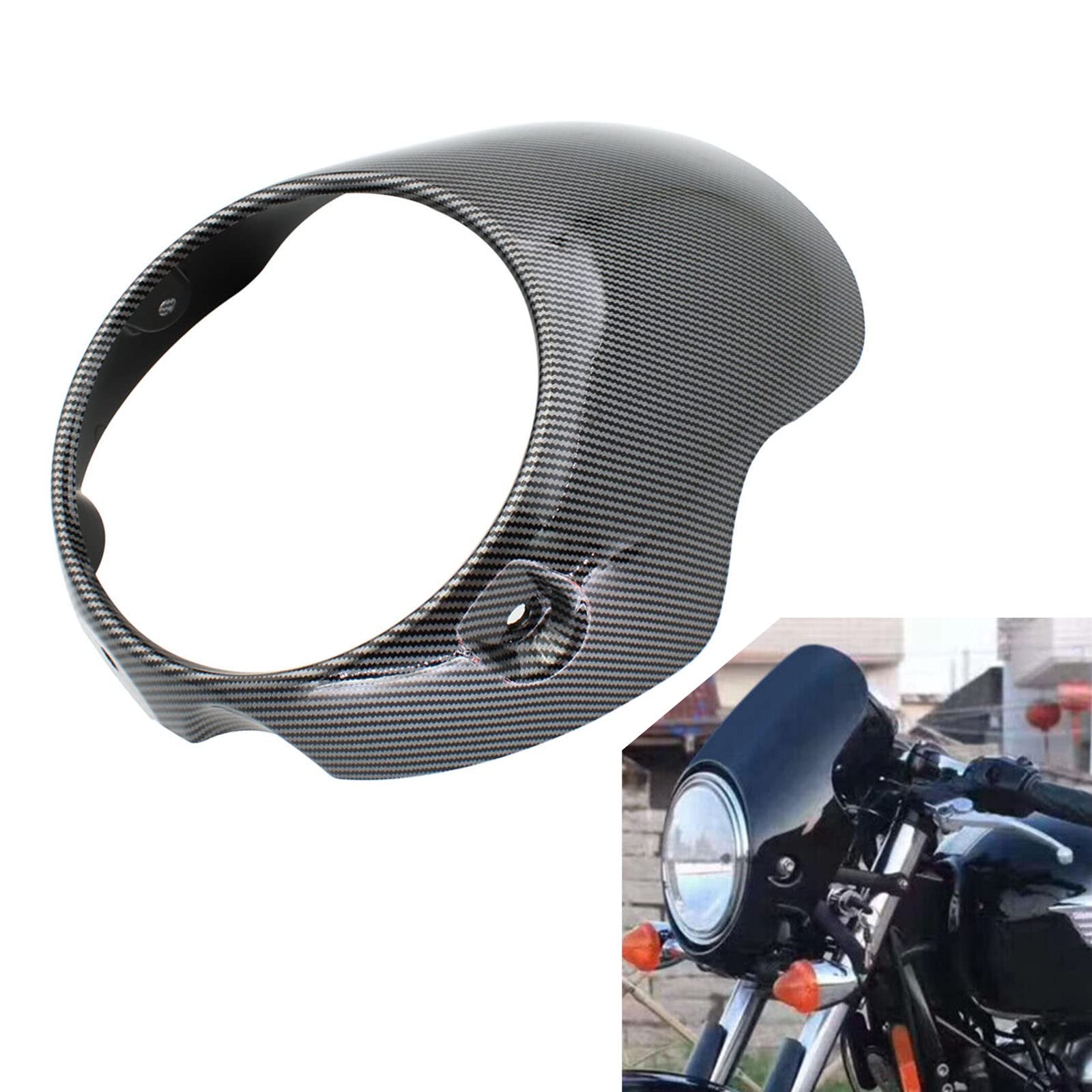 Carenado Cafe Racer Triumph Bonneville Rood En Zwart Gekleurde Cruise