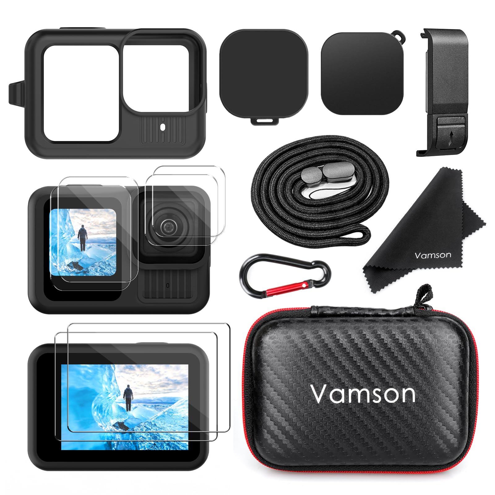 Vamson Silicone Sleeve Case for GoPro Hero 13 Black,Storage Case ...