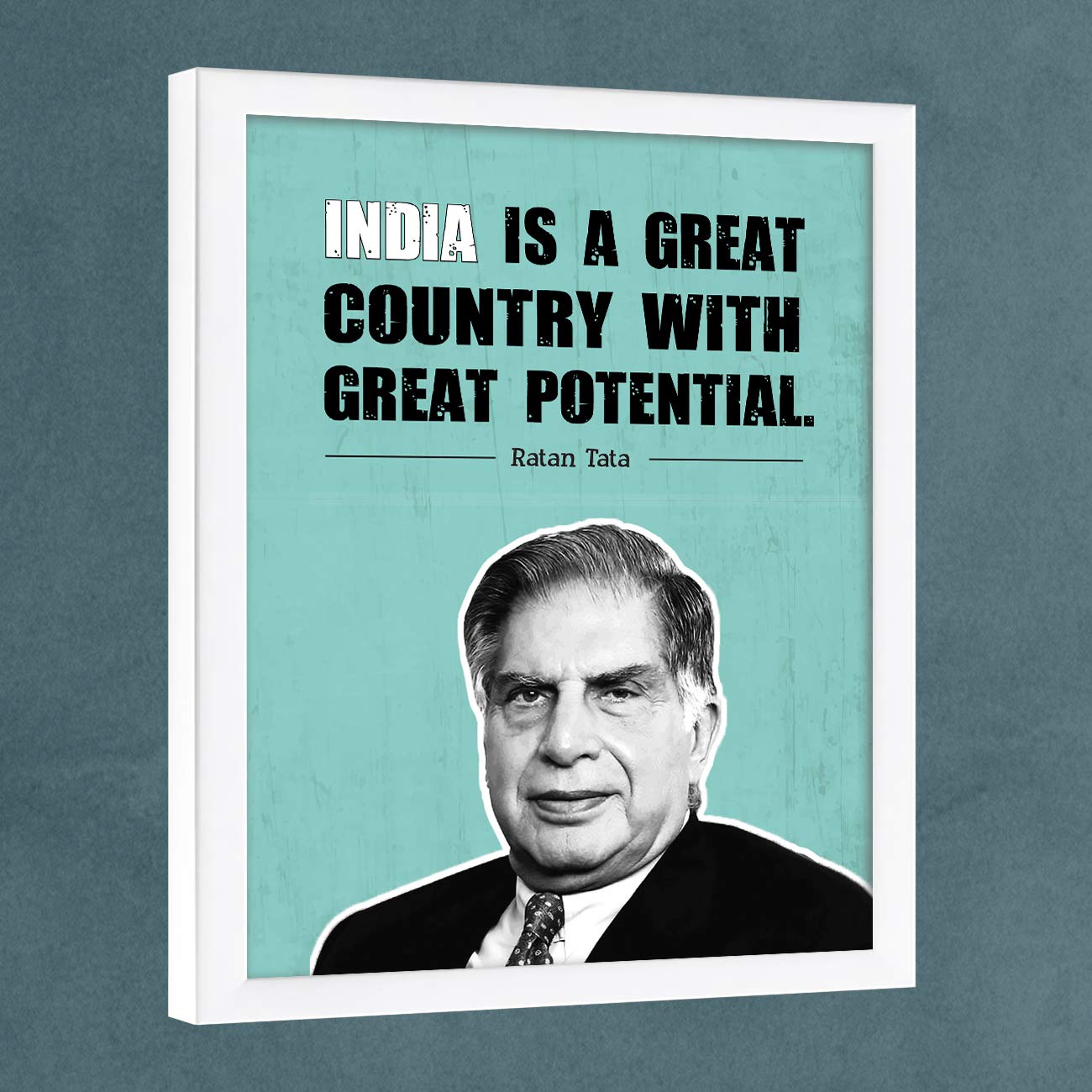 Chaka Chaundh Ratan Tata Quote Frame Motivational Quotes Frames Poster ...