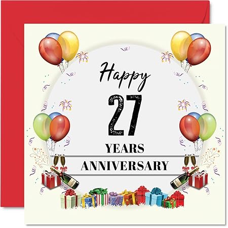 My Husband 27th Wedding Anniversary Card - On Our Sculpture Anniversary ...