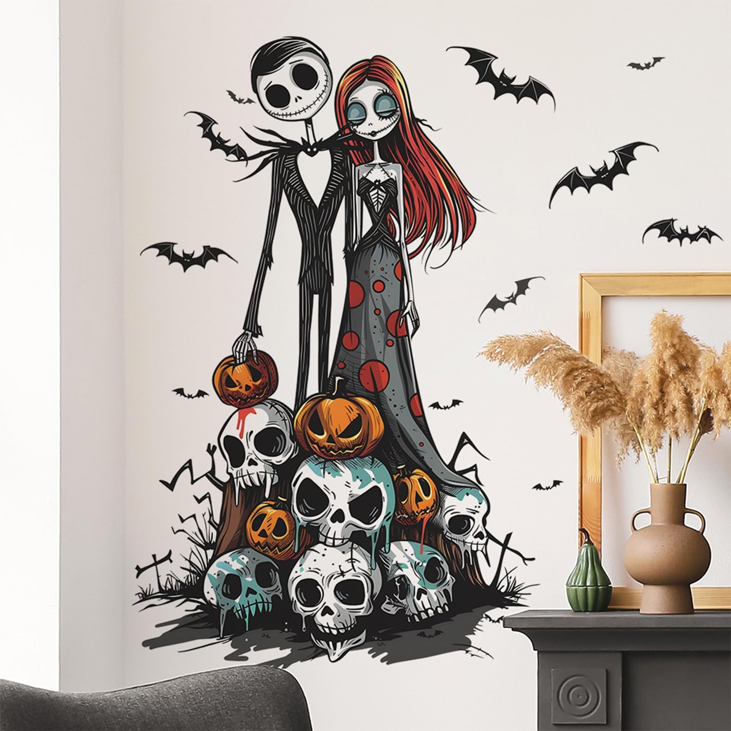 Amazon.com: Generic Nightmare Before Christmas Wall Stickers Decals ...