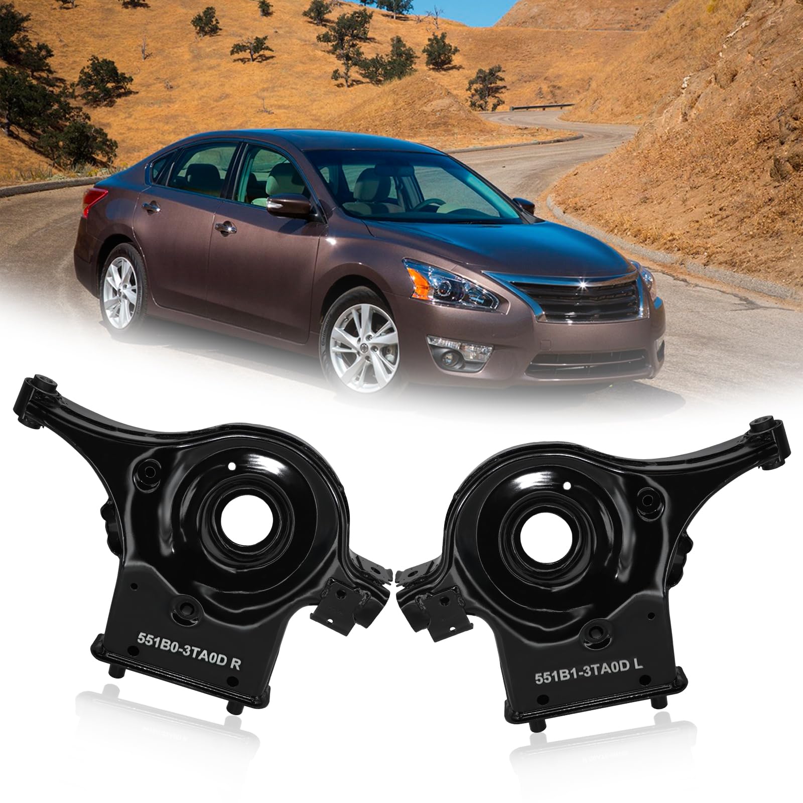 Amazon.com: HAWK BROTHER 551B1-3TA0D 551B0-3TA0C Rear Left Right ...