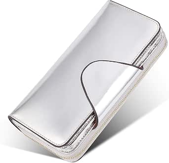 Yafeige Large Luxury Women's RFID Blocking Tri-fold Leather Wallet ...
