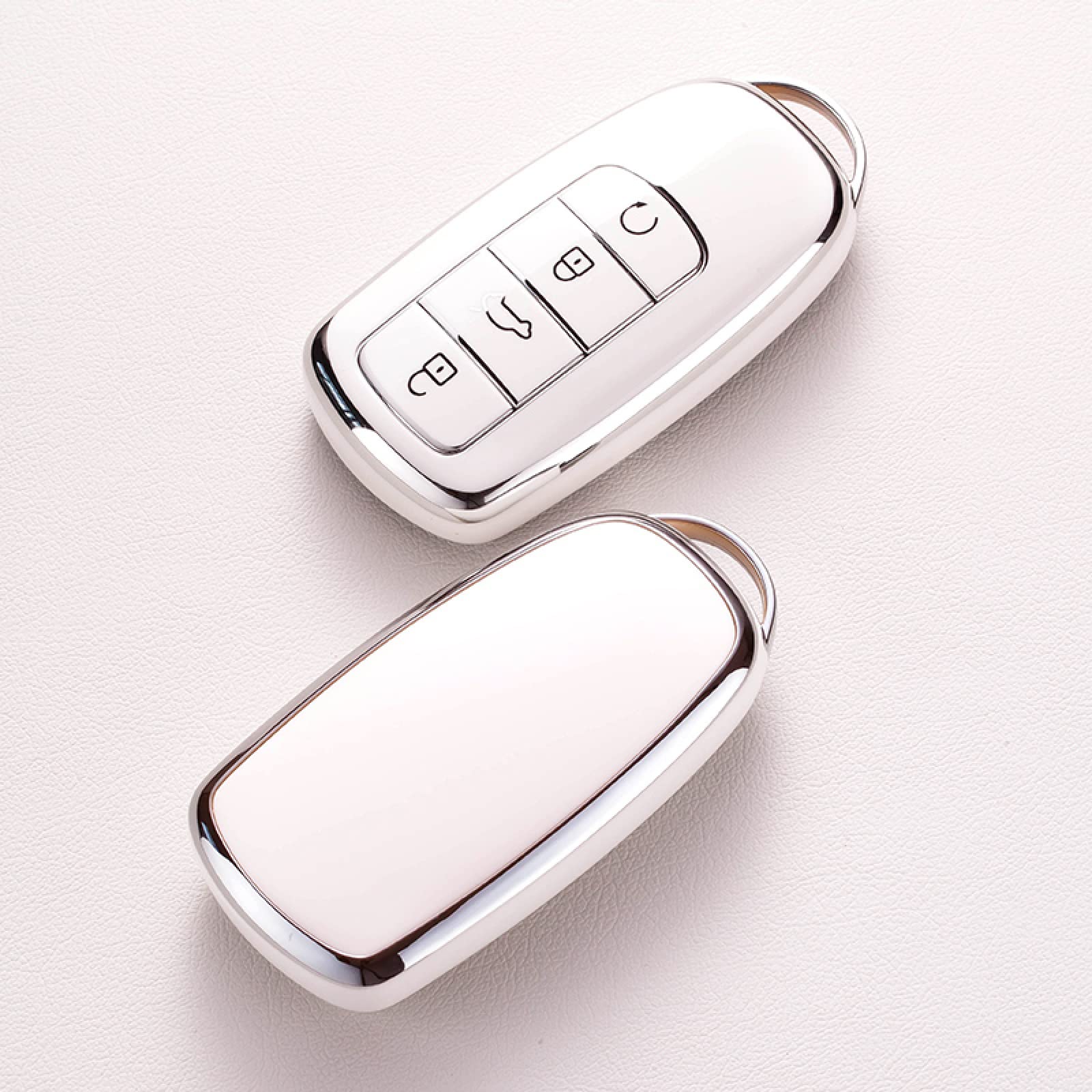 Buy YHSMK 4 Buttons Soft TPU Auto Accessories Car Key Cover Protective ...