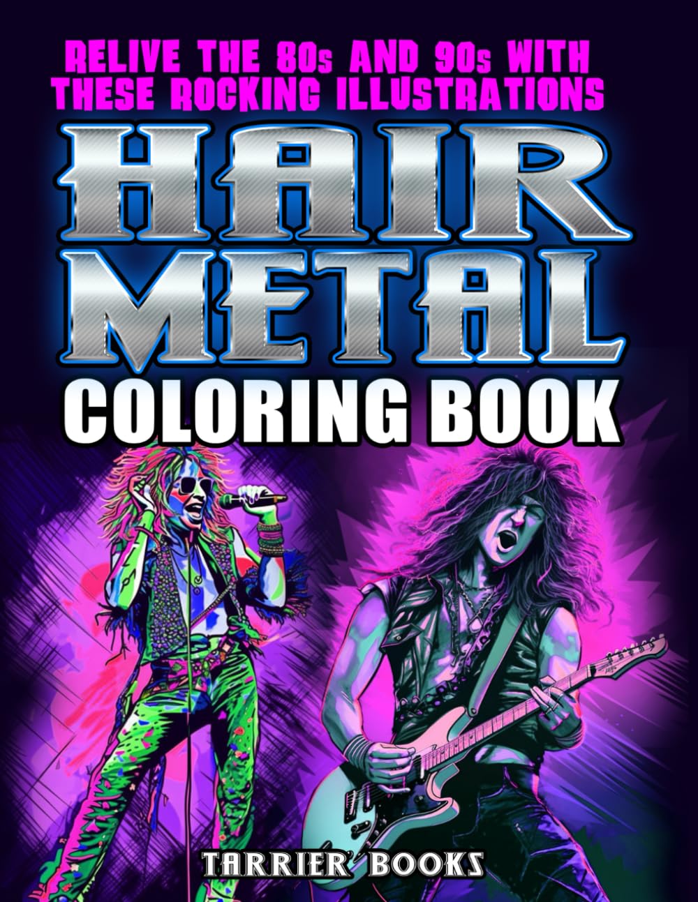 Amazon.com: Hair Metal Coloring Book: Relive the 80s and 90s with these ...