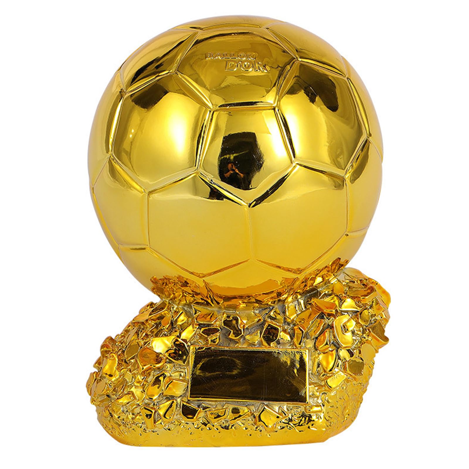 Yiwoop Ballon d'Or World Cup Gift Soccer Golden Ball Soccer Trophy Best ...