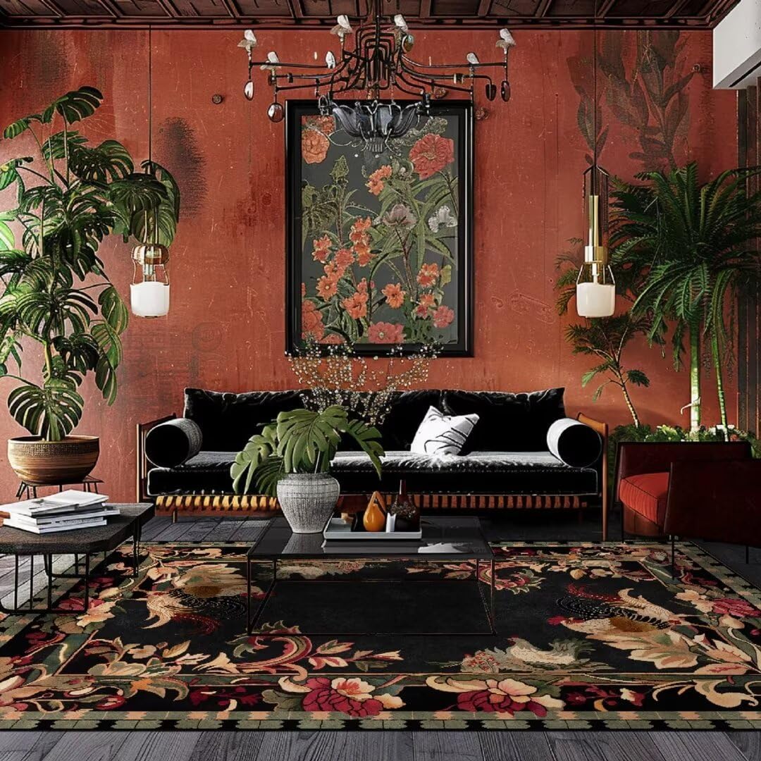 Amazon.com: ZSSZO 6×9ft Vintage Rooster Area Rugs Farmhouse Chicken Hen ...