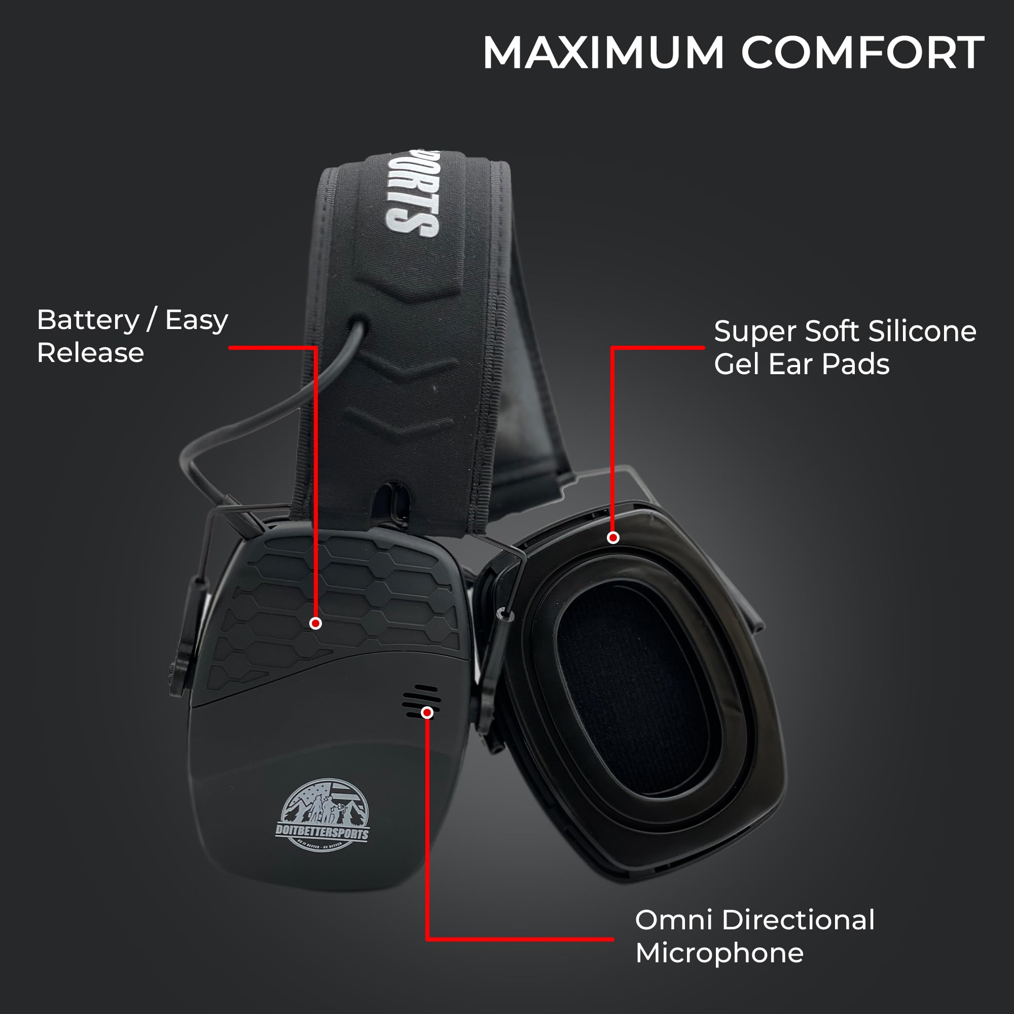 Do It Better Sports Upgraded Bluetooth Electronic Shooting Ear ...