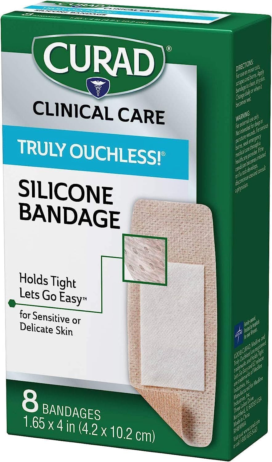 Snapklik.com : Curad Ouchless Bandage 1. Size 8 Ct