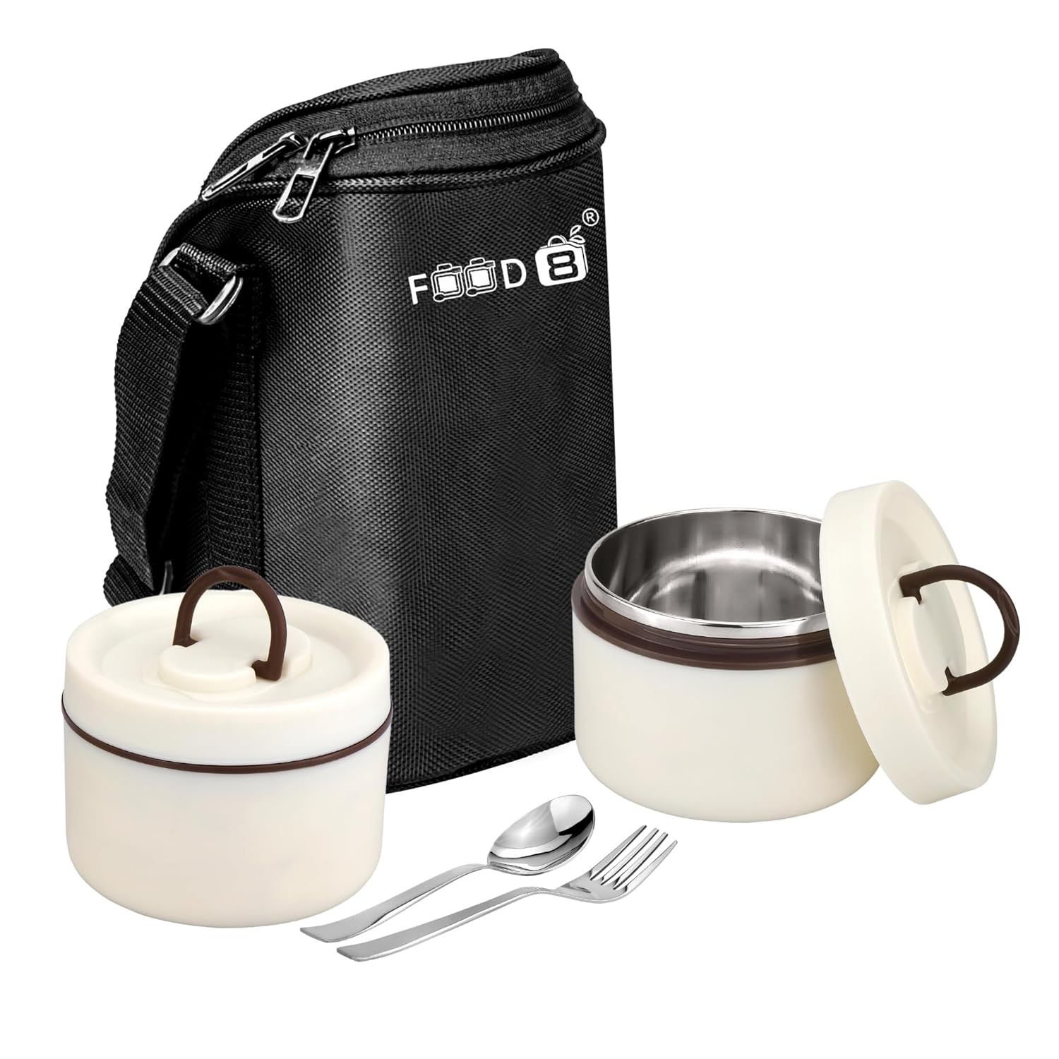 Buy FOOD 8 Bliss pro Double Wall Insulated Lunch Box with Spoon and ...