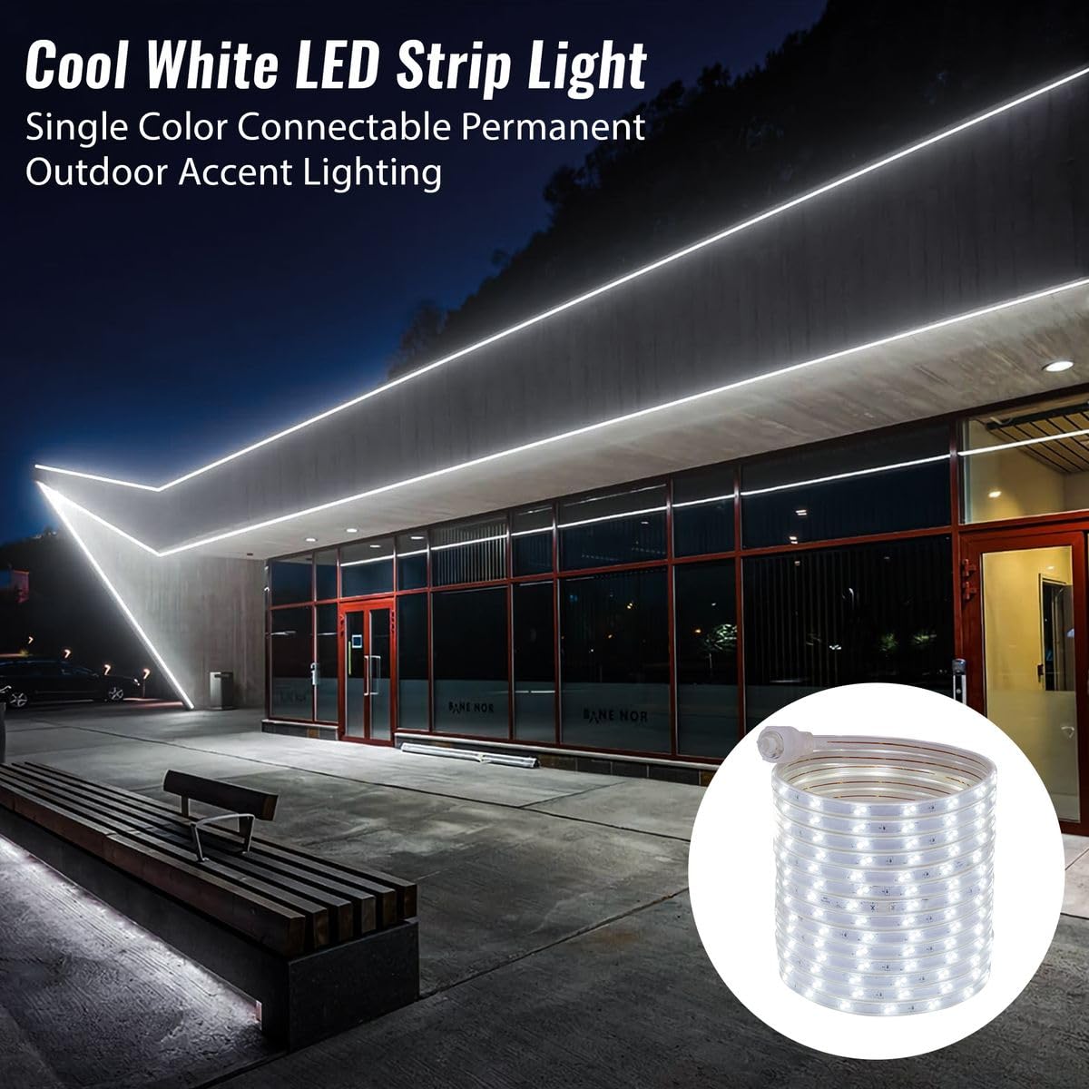 Led Accent Lighting On A Building Types Of Facade Lighting And