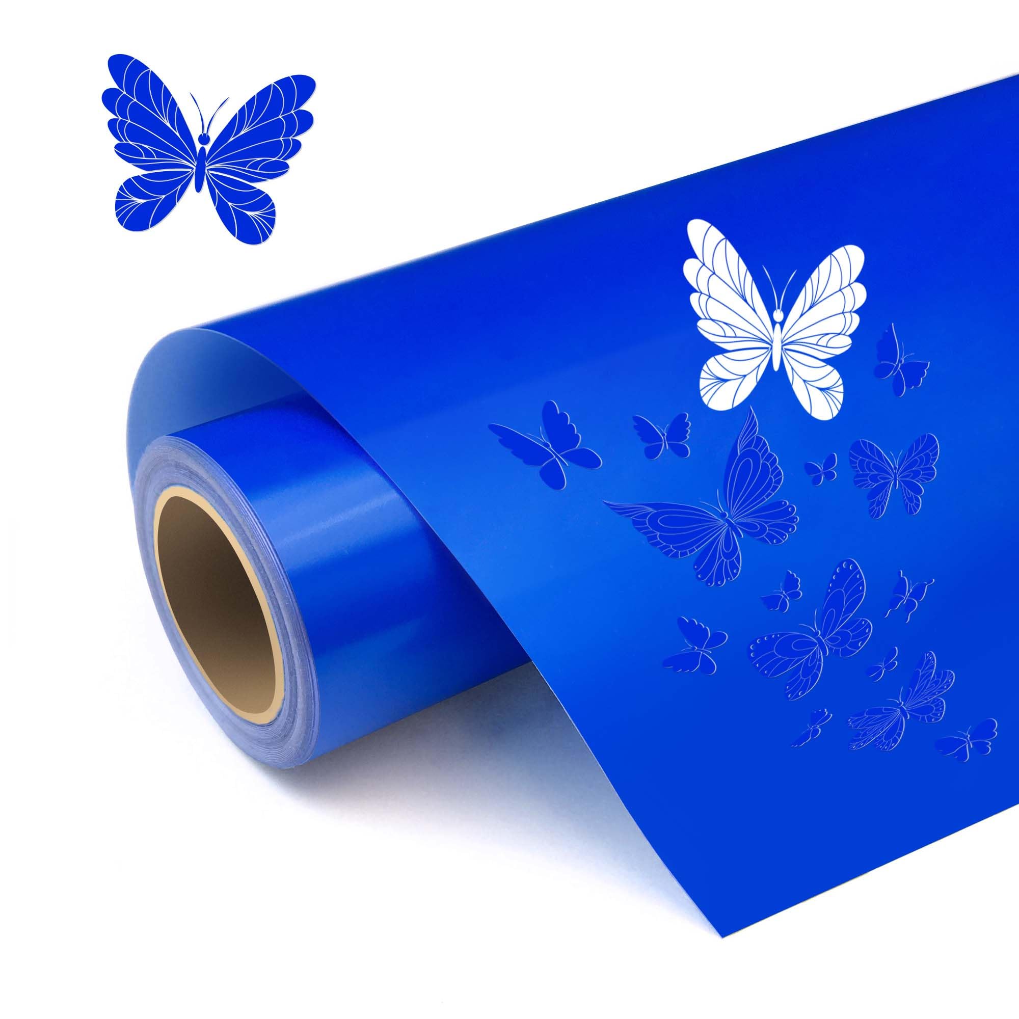 Amazon.com: HYPERTAI Glossy Blue Permanent Vinyl, Removable Vinyl, 12 ...